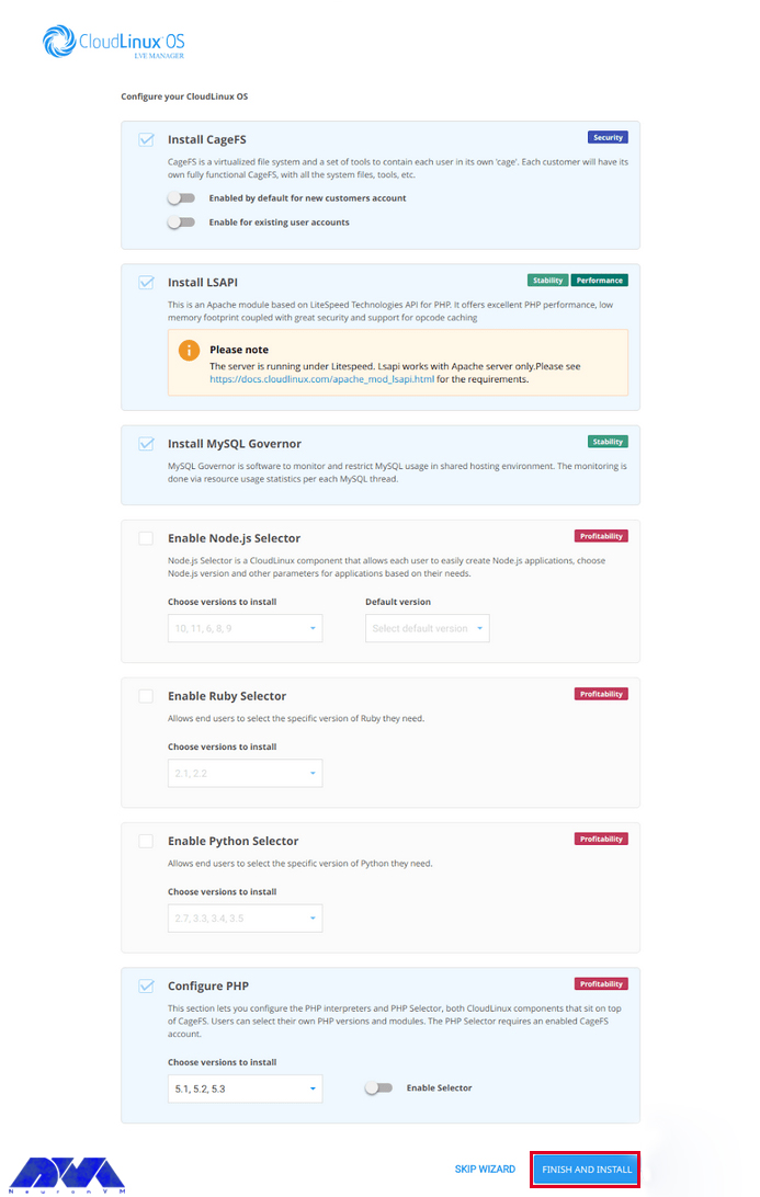 How To Install CloudLinux on Dedicated Server - NeuronVM Blog