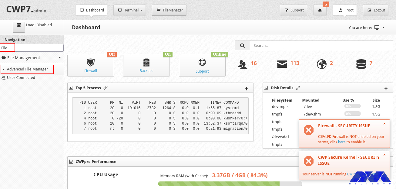 2 Ways to Migrate from cPanel to CWP - NeuronVM Blog